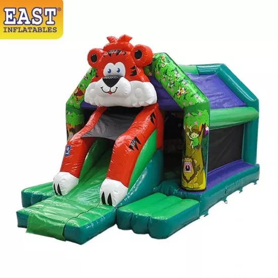 Tiger Front Slide Bouncer For Sale - Bouncy Castle With Slide | East ...