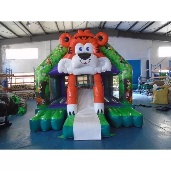 Tiger Front Slide Bouncer For Sale - Bouncy Castle With Slide | East ...