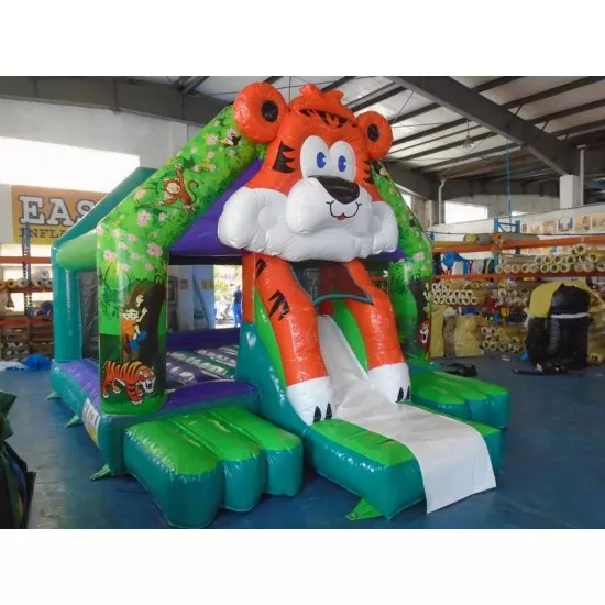Tiger Front Slide Bouncer For Sale - Bouncy Castle With Slide | East ...