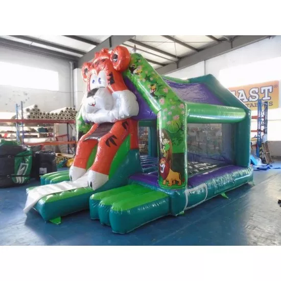 Tiger Front Slide Bouncer For Sale - Bouncy Castle With Slide | East ...